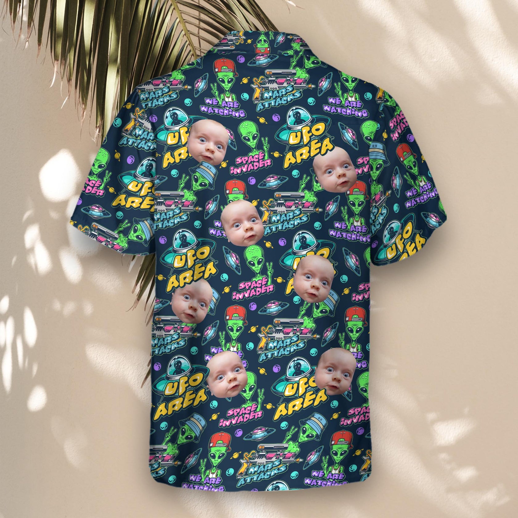 Custom Hawaiian Shirts with Face or Logo | Alien Invasion – Custom Mayy ...