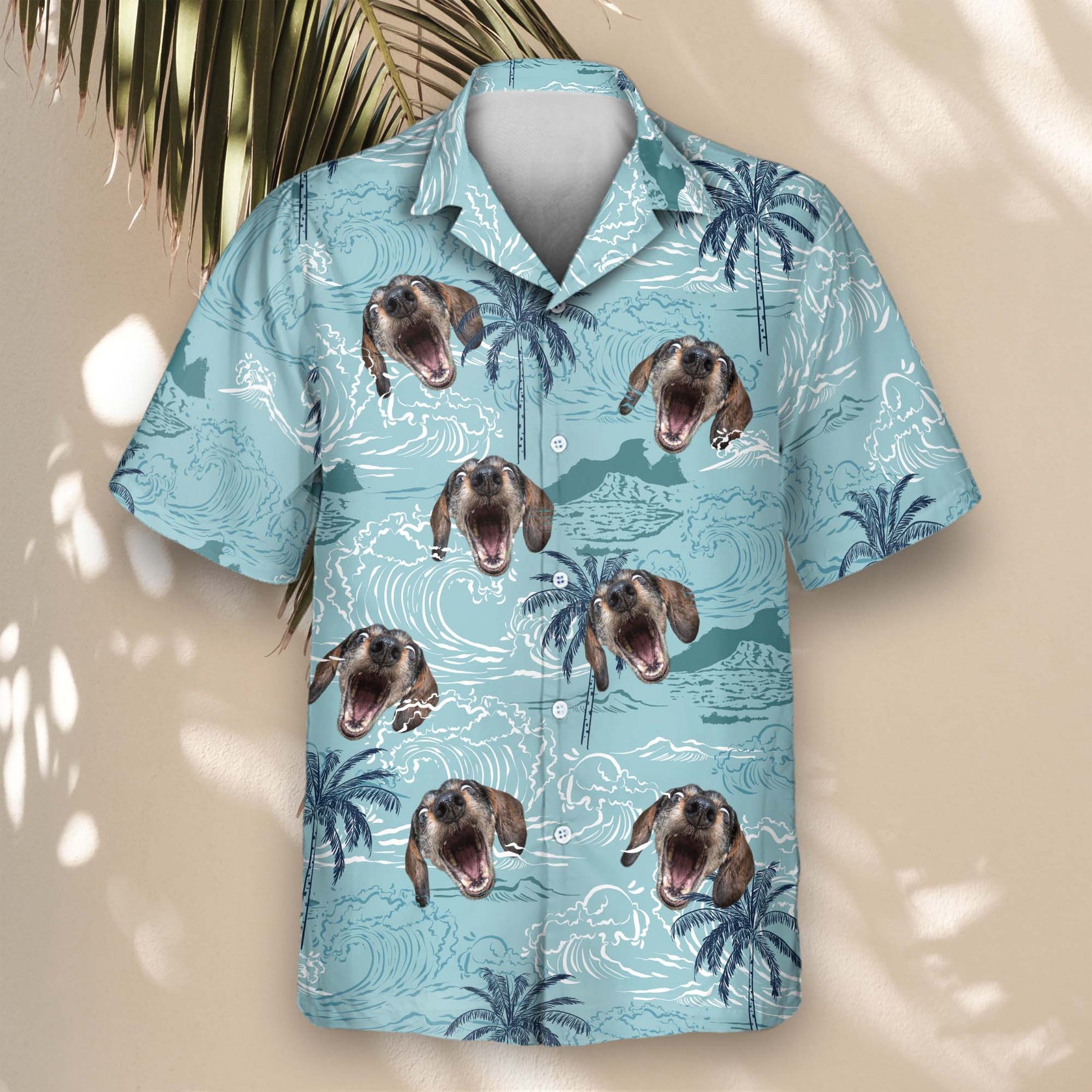 Custom Hawaiian Shirts with Face or Logo | Retro Ocean Wave – Custom ...
